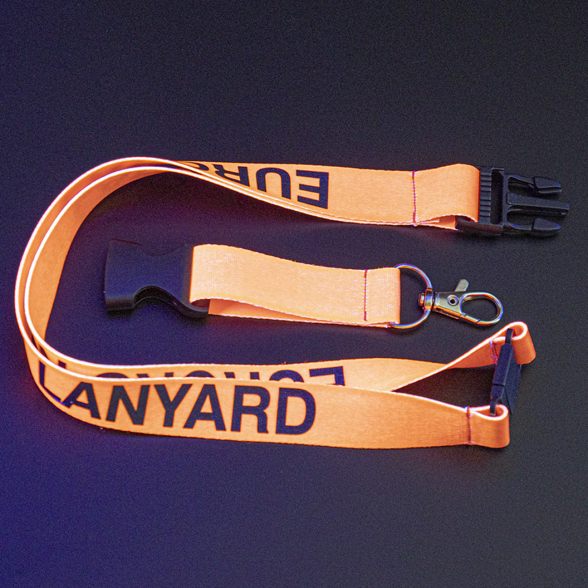 Neon Lanyard with Buckle and Safety Strap | www.euroko.eu