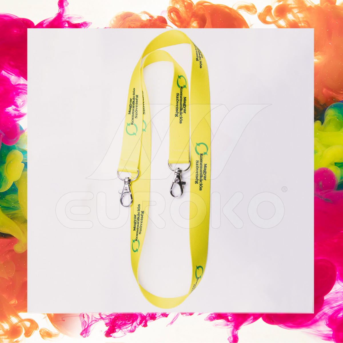 Custom Satin Lanyards with Double Hook | www.euroko.eu
