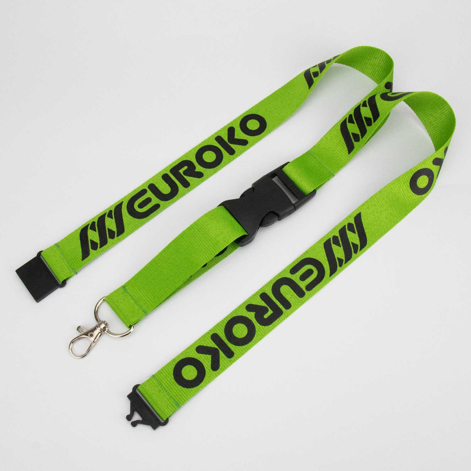 Screen Printed Lanyard with Buckle and Safety Breakaway | www.euroko.eu