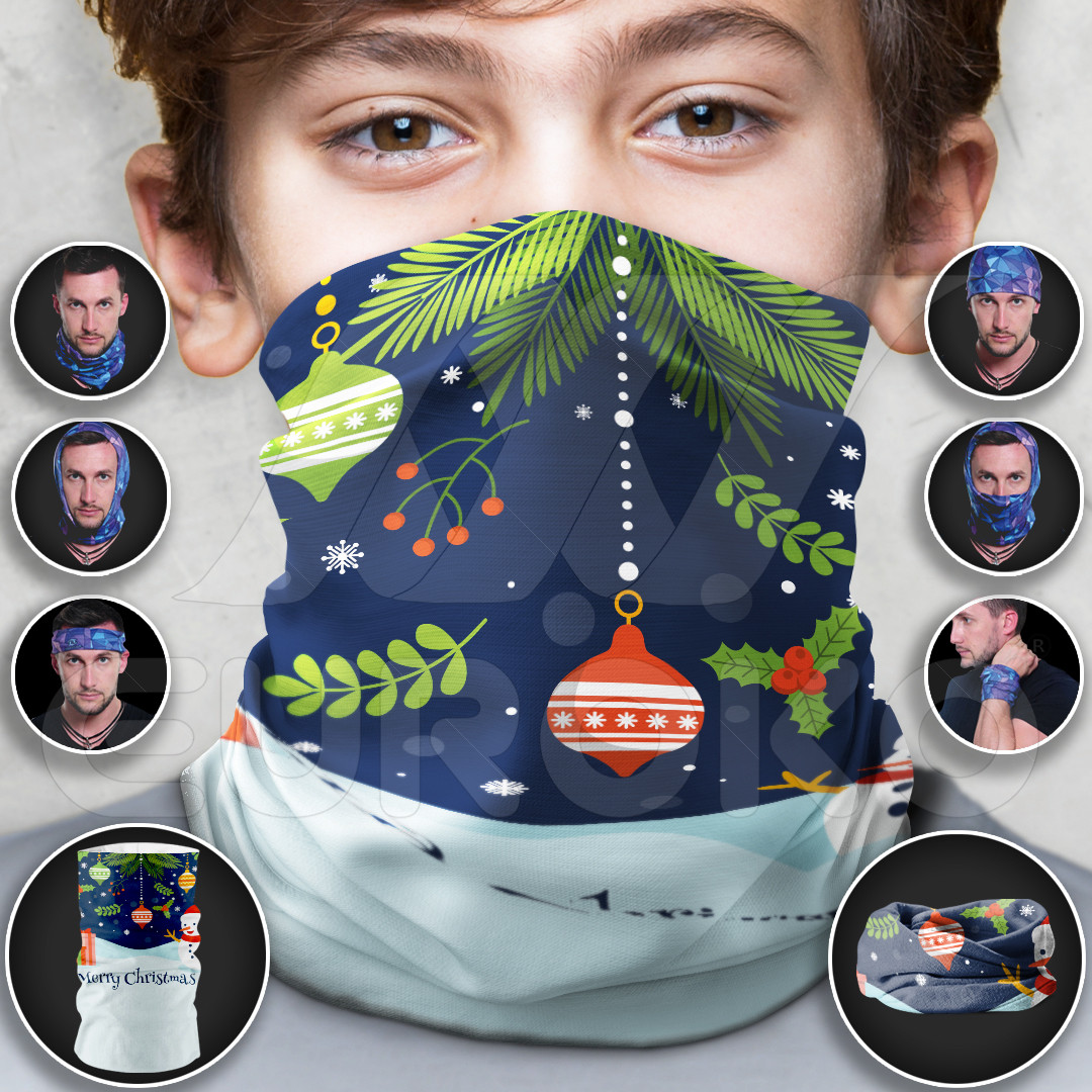 Tubular Scarf for Kids with Christmas Design 5 | www.euroko.eu